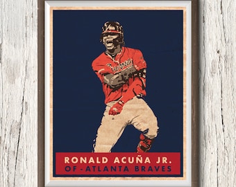 Atlanta Braves Ronald Acuna Poster Size Digital Print [instant Download ...