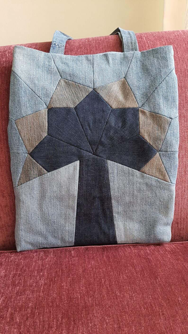 Denim Tree Quilt Pdf Pattern - Etsy