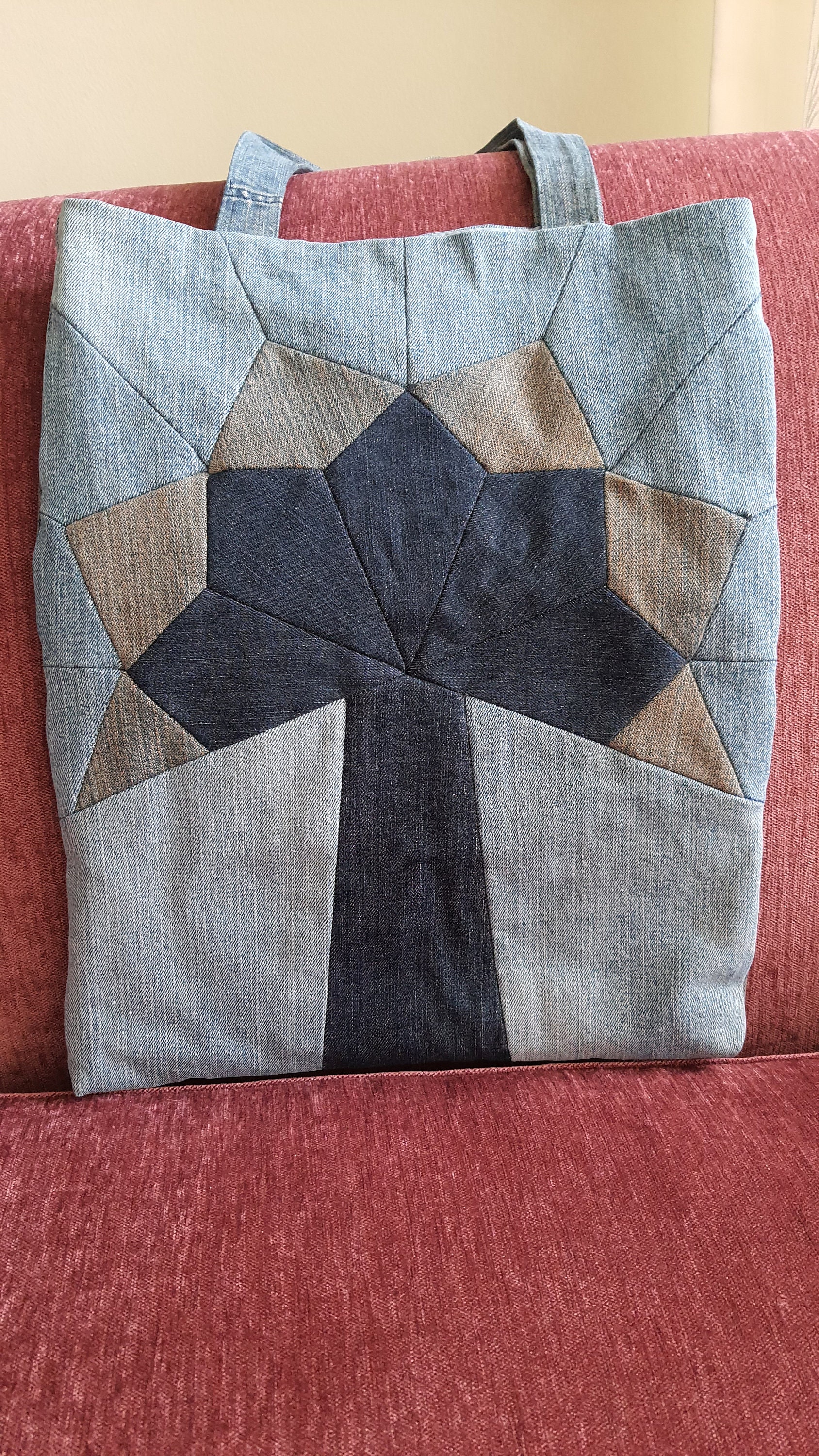 Denim Tree Quilt Pdf Pattern - Etsy