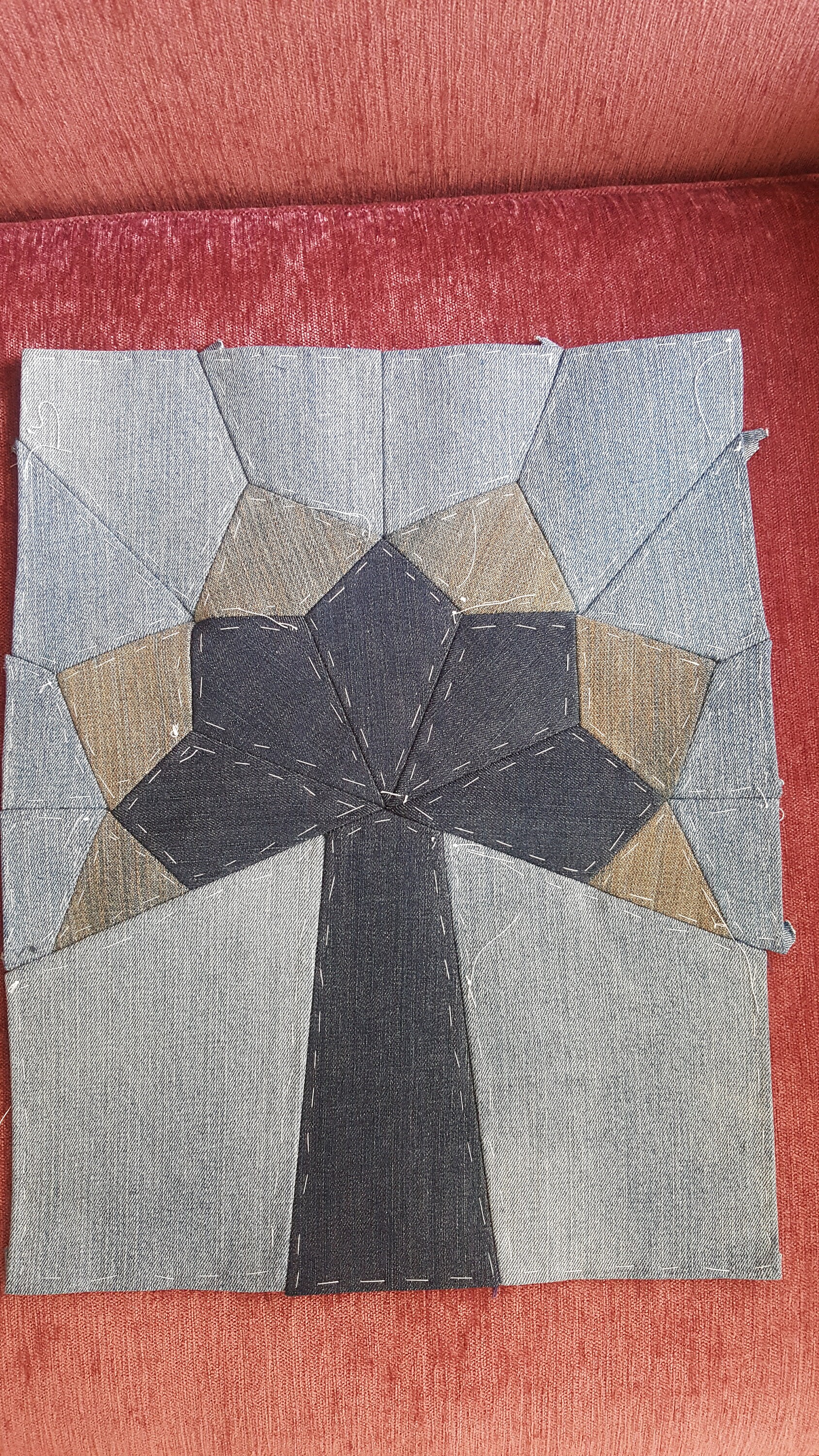Denim Tree Quilt Pdf Pattern - Etsy