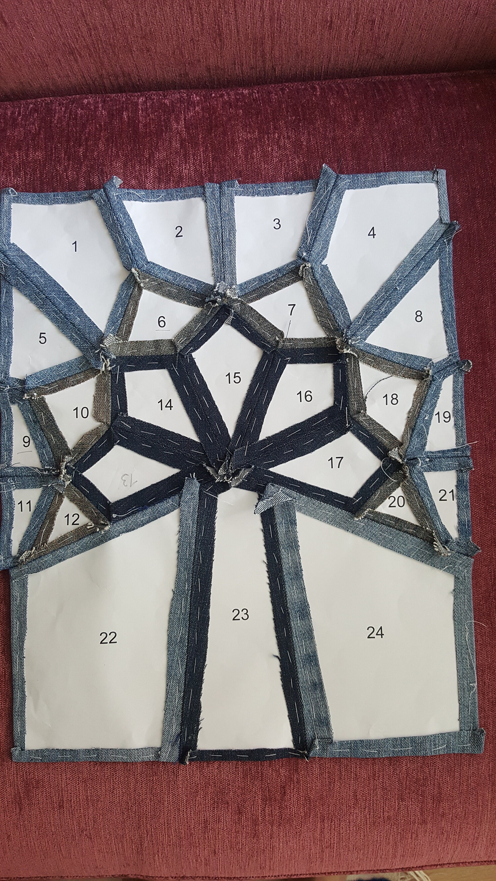 Denim Tree Quilt Pdf Pattern - Etsy