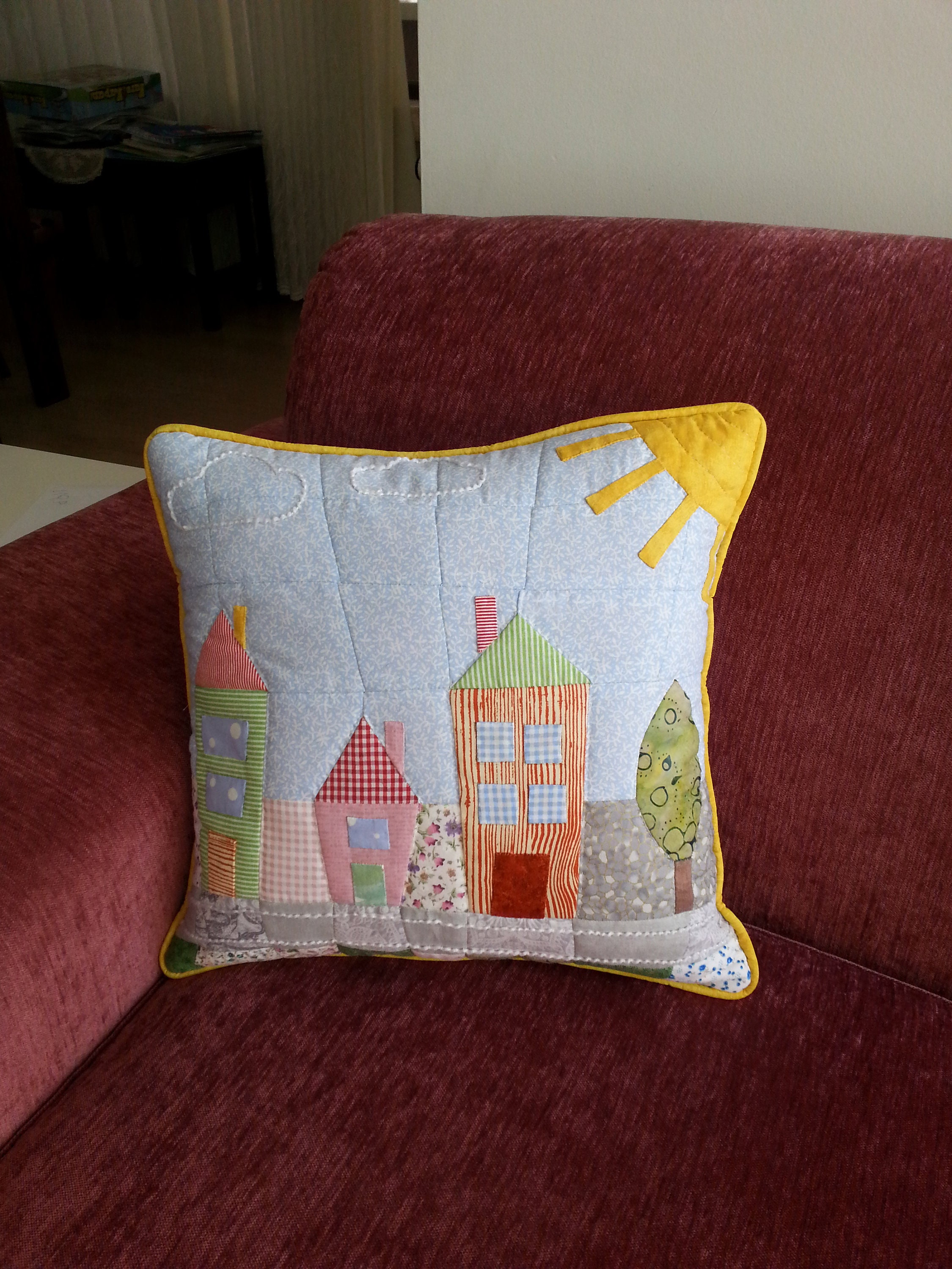 Houses Cushion Quilt Pdf Pattern - Etsy