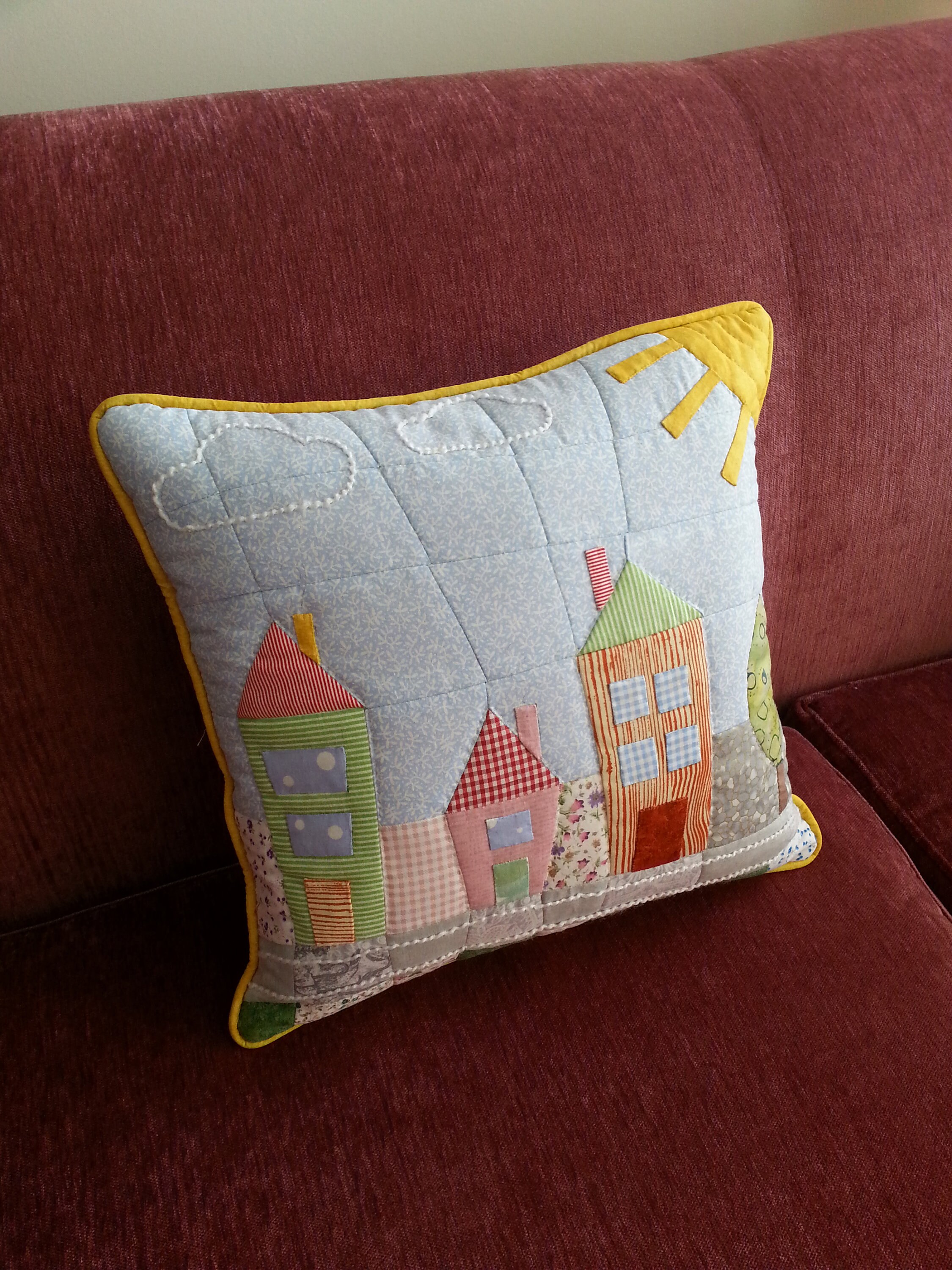 Houses Cushion Quilt Pdf Pattern - Etsy