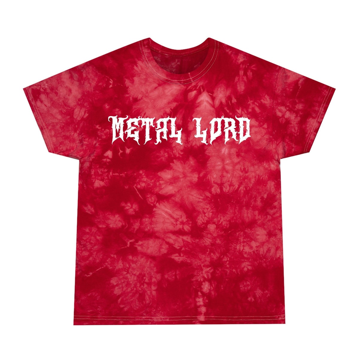 Metal Band Logo Customized Text Rock Band Personalized Unisex Tie-dye ...