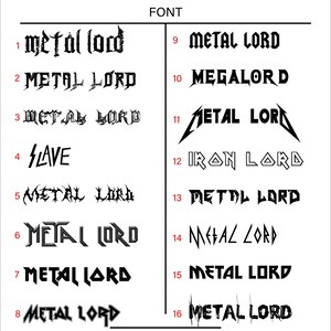 Metal Band Font Customized Logo Personalized Text Athletic Joggers (AOP ...