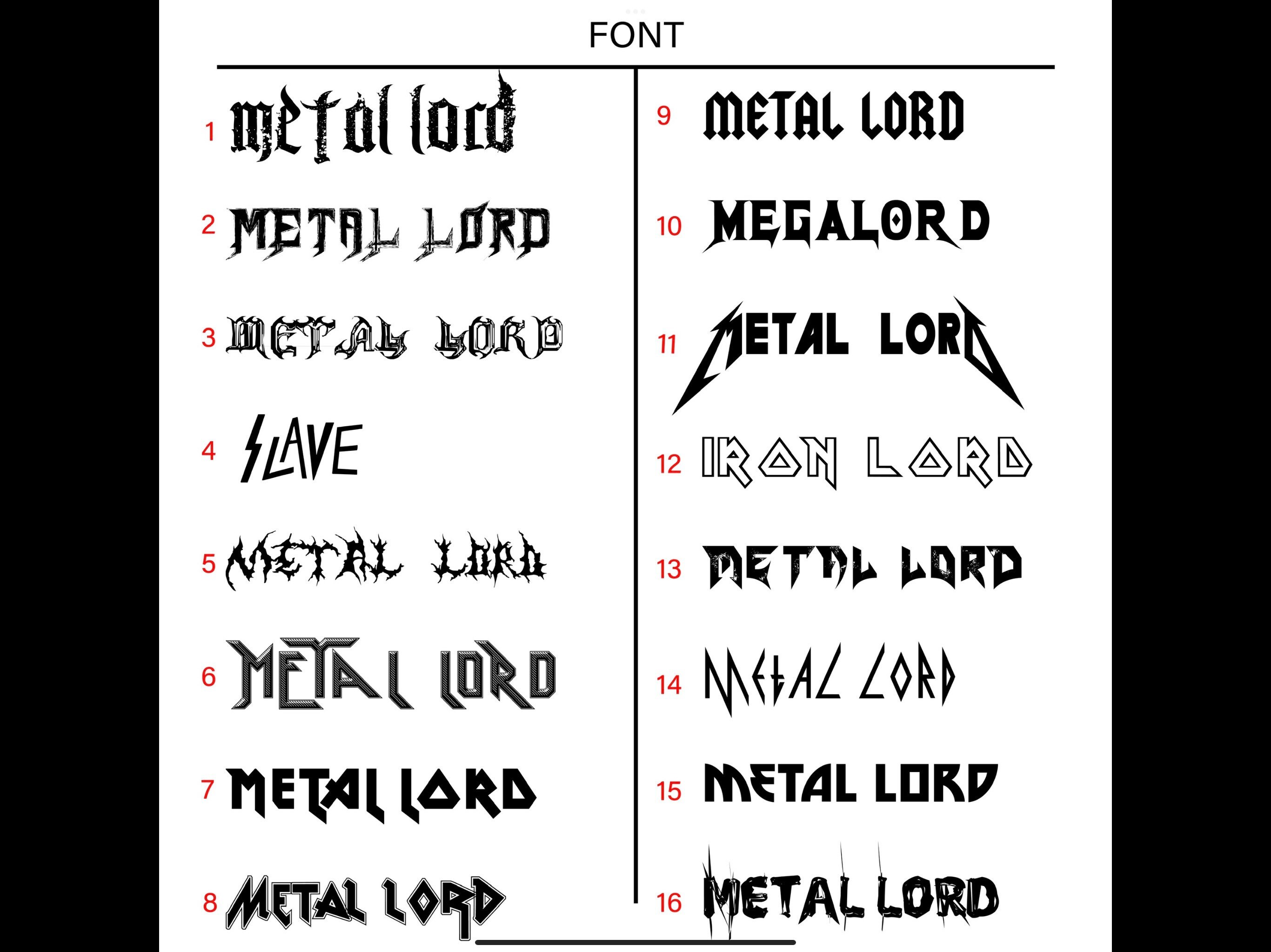 Metal Band Font Customized Logo Personalized Text Athletic Joggers (AOP ...