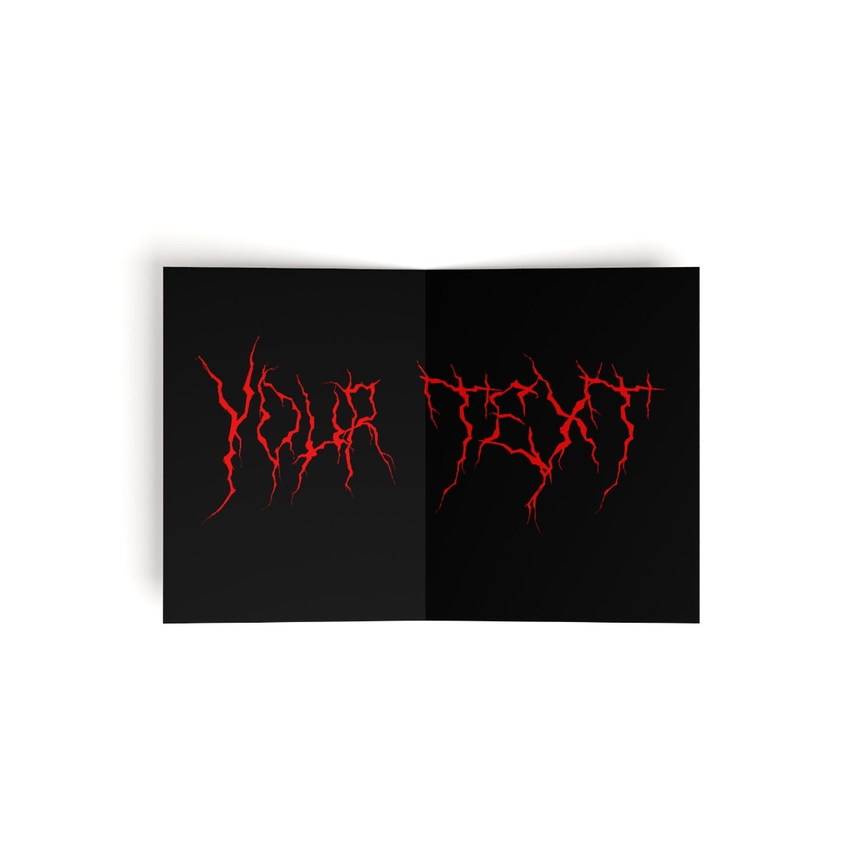 Metal Band Inspired Black Metal Logo Inspired Heavy Metal Logo Greeting ...