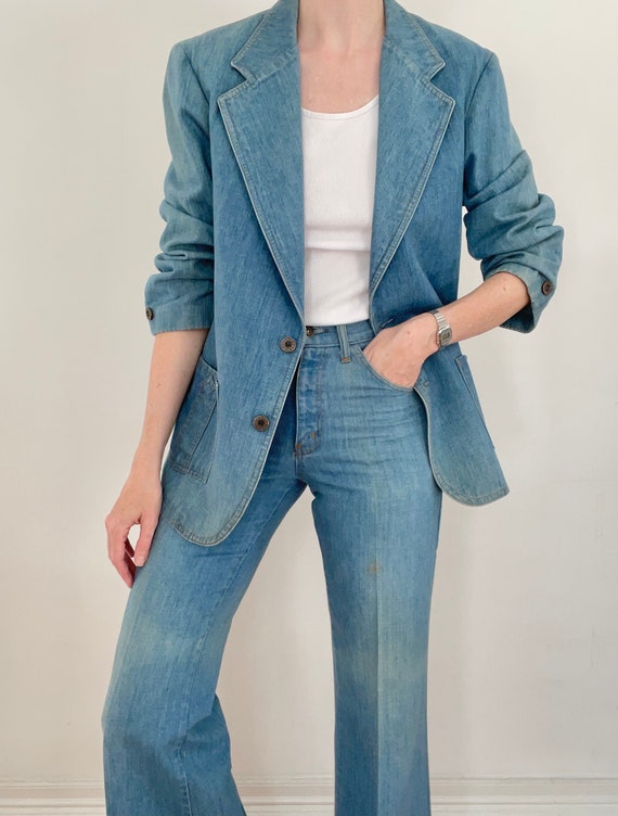 Vintage 70s denim pant suit - Gem