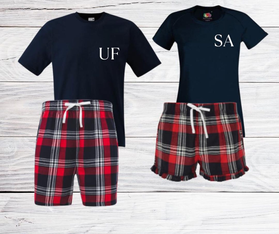 Personalised Couples Matching Pyjamas, Mr & Mrs Initial Pjs', Matching ...