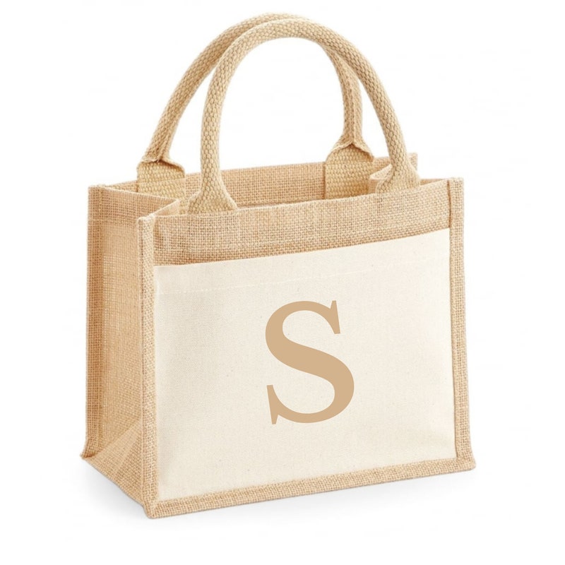 Letter Print Tote Bag - Etsy