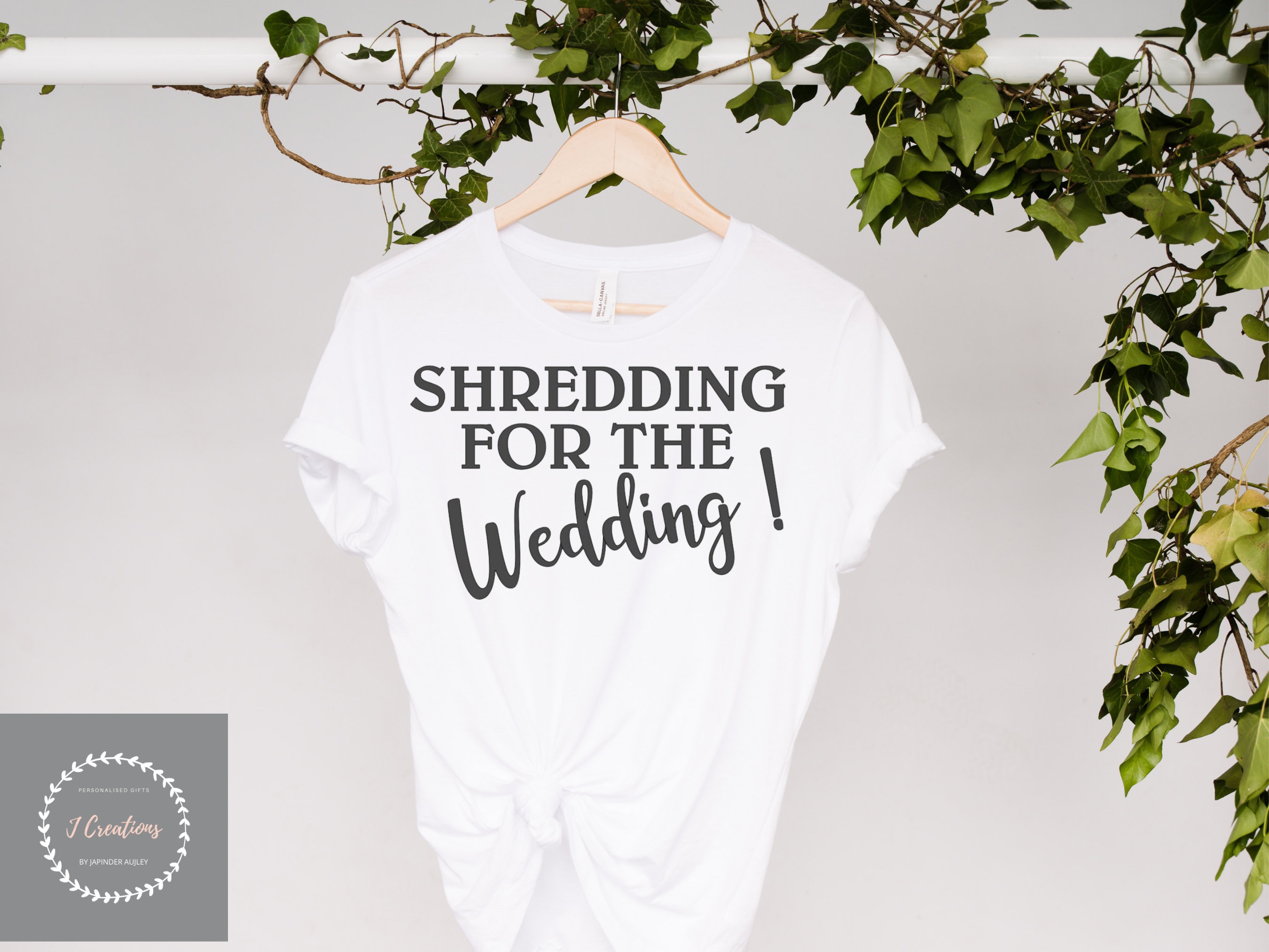 Shredding for the Wedding Shirt: Bride-to-be Gym Gift - Etsy