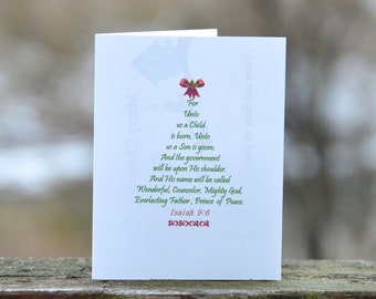 Verse Christmas Card | Etsy