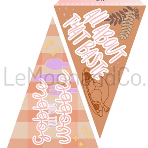 Thanksgiving Pennant Flag | Printable Pennant Flag | Digital ...