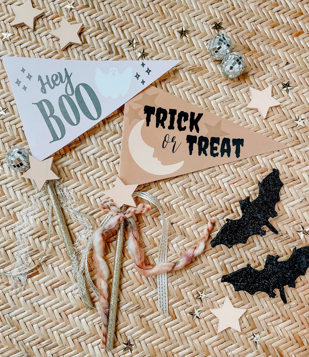 Halloween Pennant Flag | Printable Pennant Flag | Digital Halloween ...