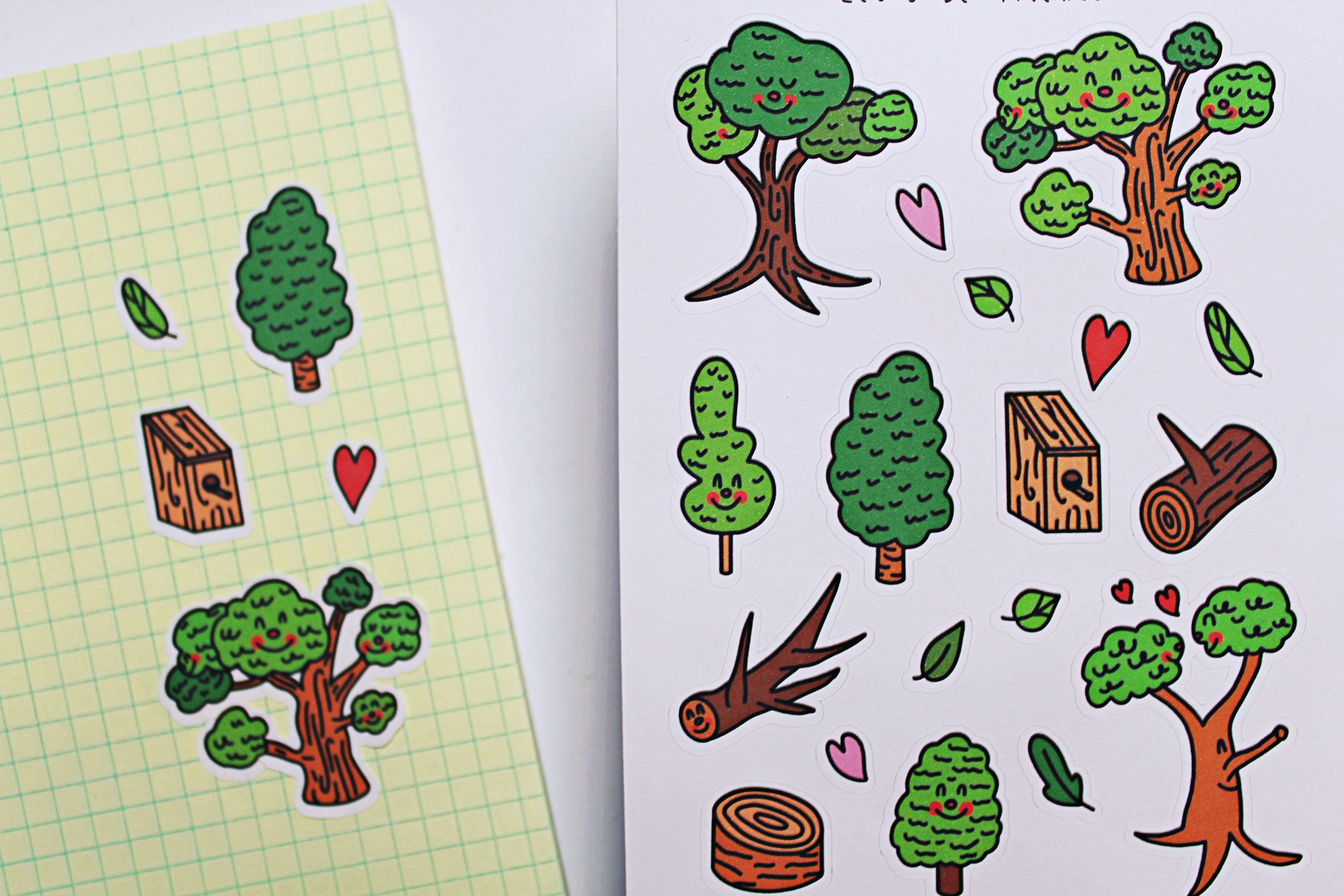 Seamos amigos Sticker Set 2 Muchos árboles Sticker Set - Etsy España