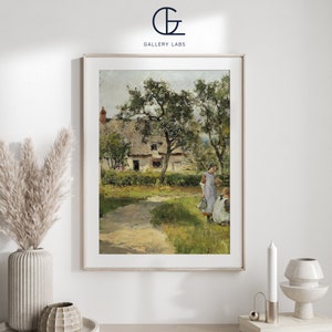 English Countryside Painting Printable Wall Art Downloadable - Etsy