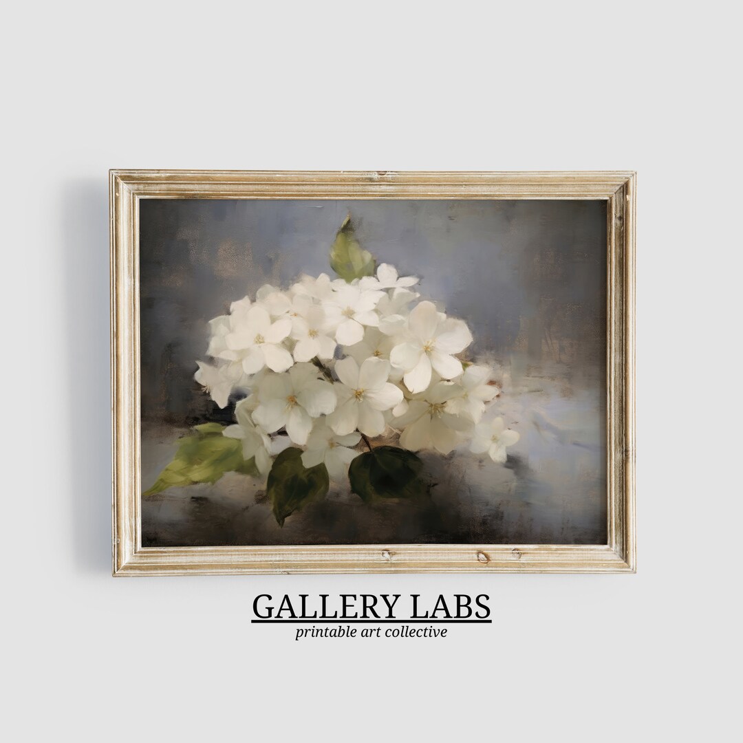 Flower Still Life Painting Printable Cottage Core Art - Etsy