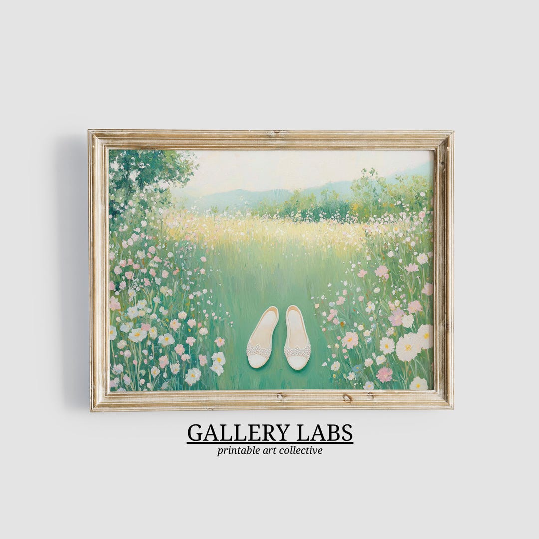 Abstract Wildflower Painting • Preppy Fashion Wall Art • Apartment ...