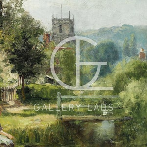 English Countryside Painting Printable Wall Art Downloadable - Etsy