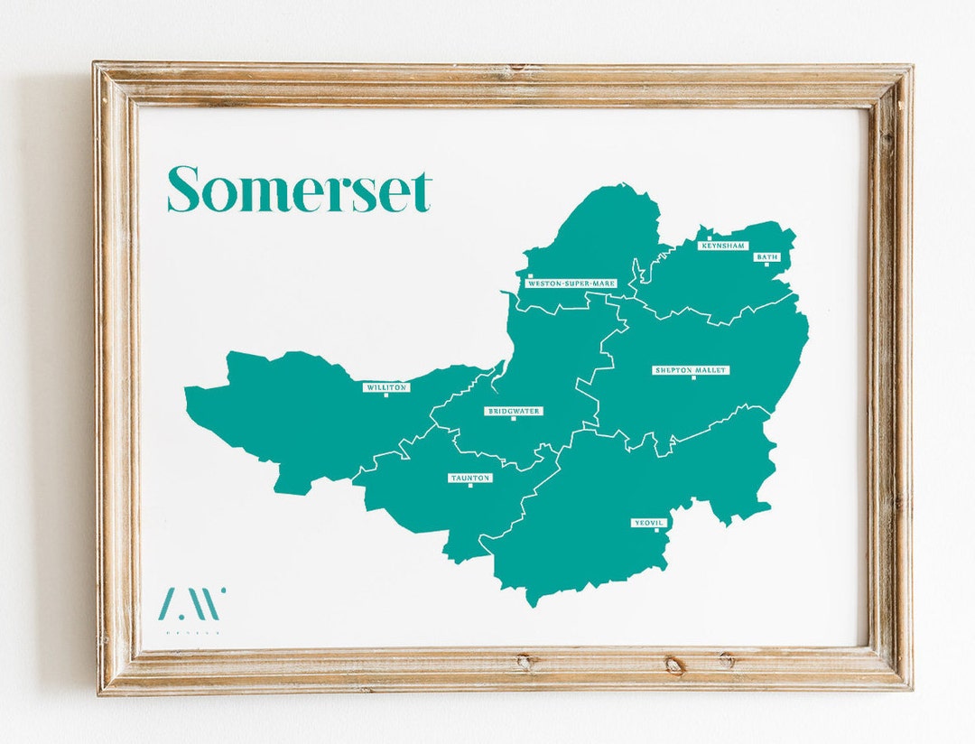 Somerset County Map - Etsy