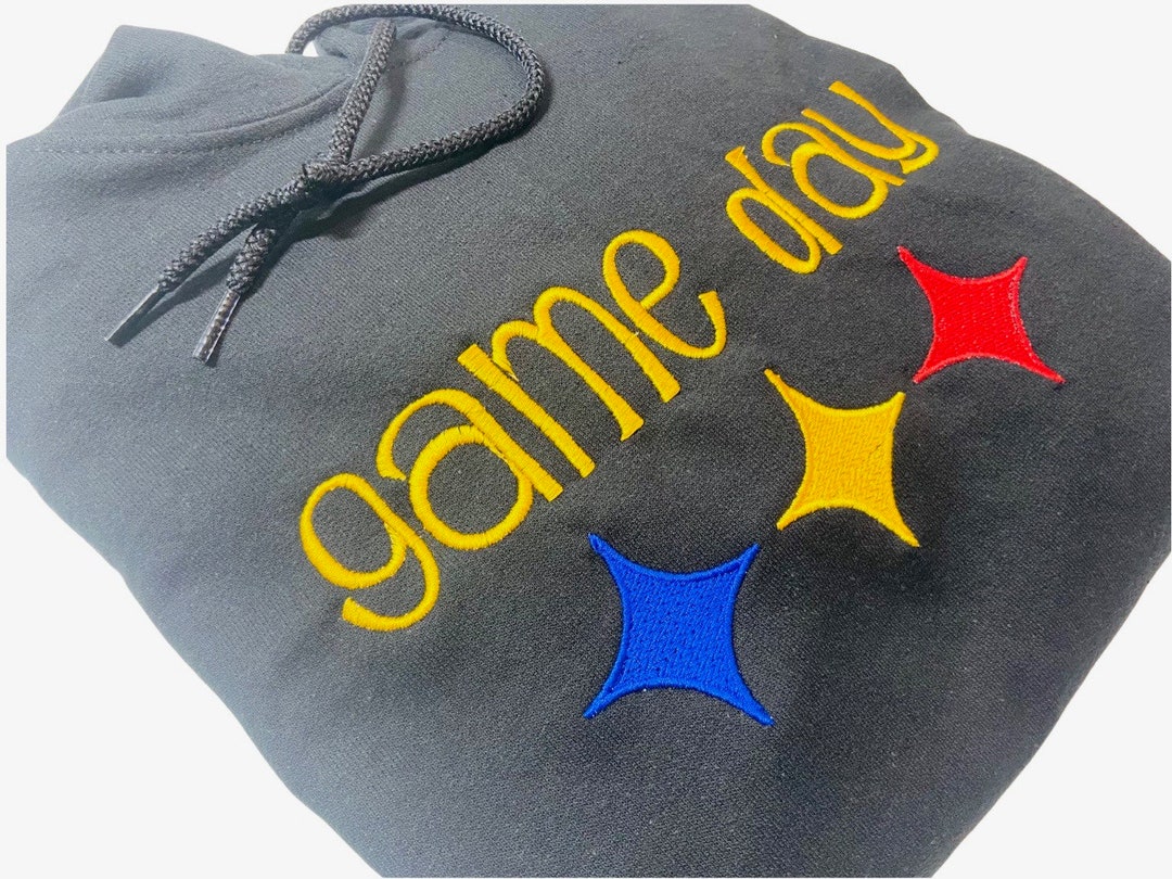 Pittsburgh Football Sweatshirt, Football Hoodie, Embroidered Football ...