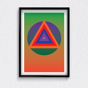 GeoArt Modern Composition Art Print Modern Abstract | Etsy