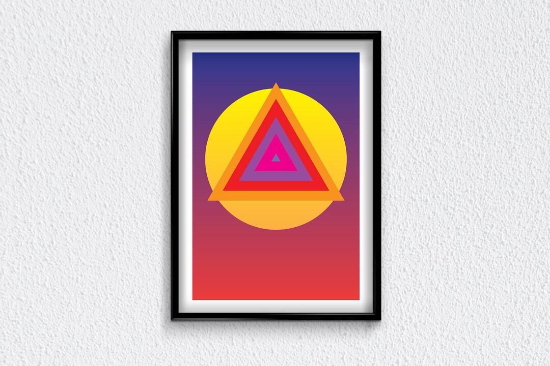 Geoart Modern Composition art Print Modern Abstract, Bauhaus Style ...