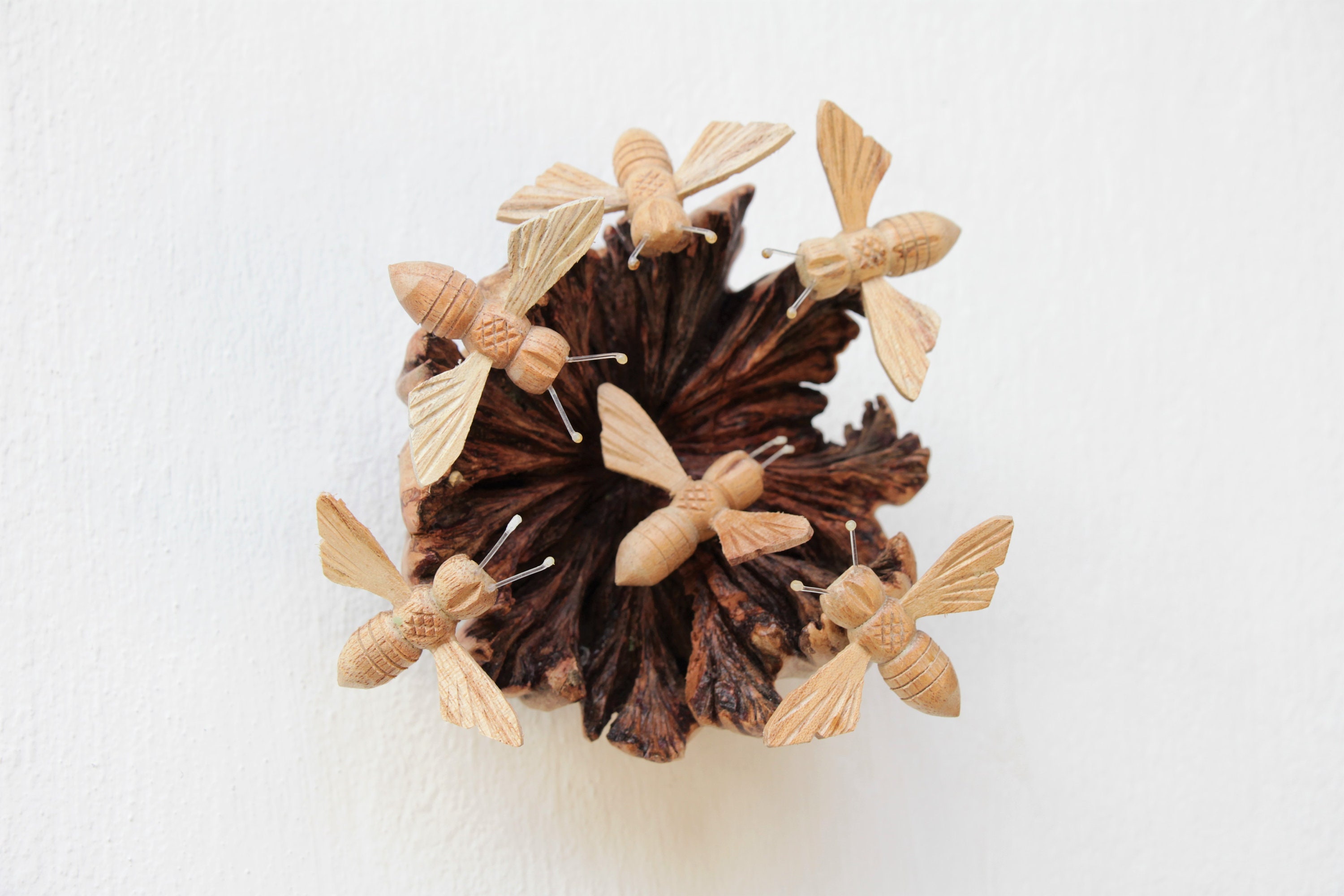 Wooden Bee Wall Art, Wall Hanging Decoration, Bee Wall Hanging, Rustic ...