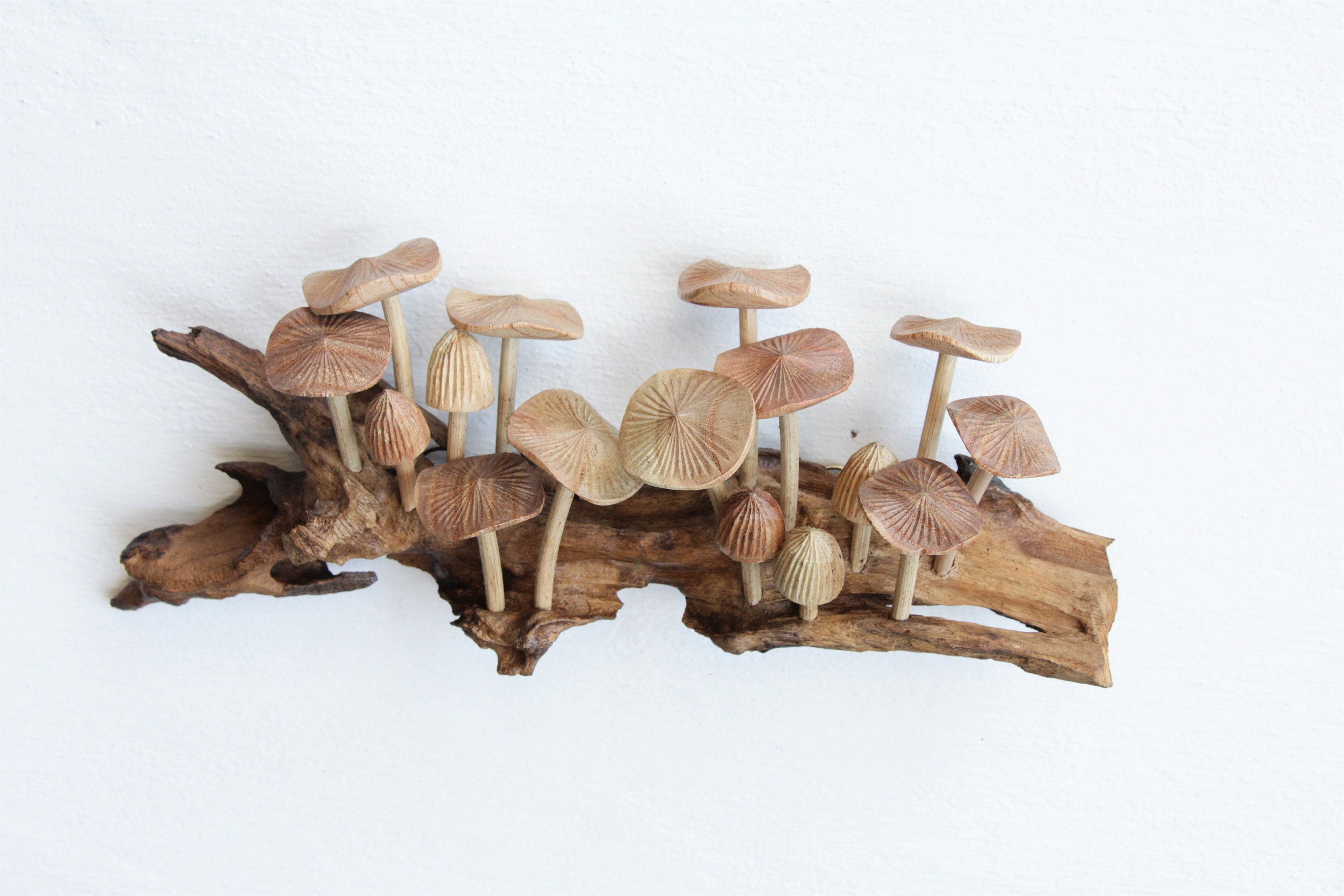 Wooden Mushroom Wall Art Mushroom Wall Decor Vintage Wall Etsy