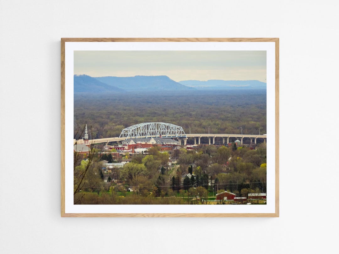 Wabasha-nelson Bridge Print, Midwest Photography, Color or Black and ...