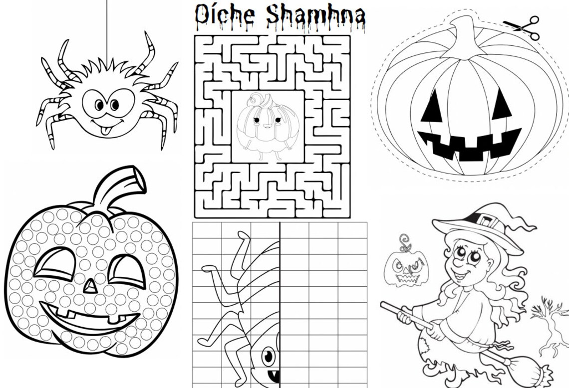 Oiche Shamhna Halloween Activty Sheets - Etsy