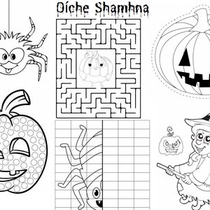 Oiche Shamhna Halloween Activty Sheets - Etsy