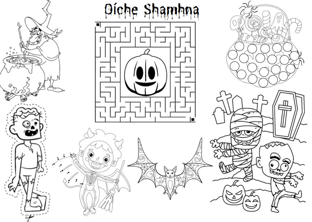 Oiche Shamhna Halloween Activty Sheets - Etsy
