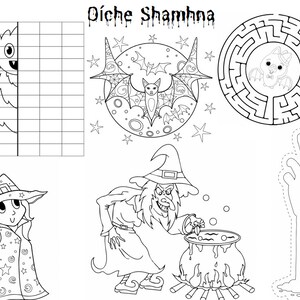 Oiche Shamhna Halloween Activty Sheets - Etsy