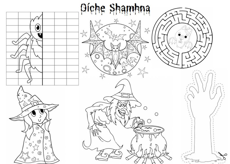 Oiche Shamhna Halloween Activty Sheets - Etsy