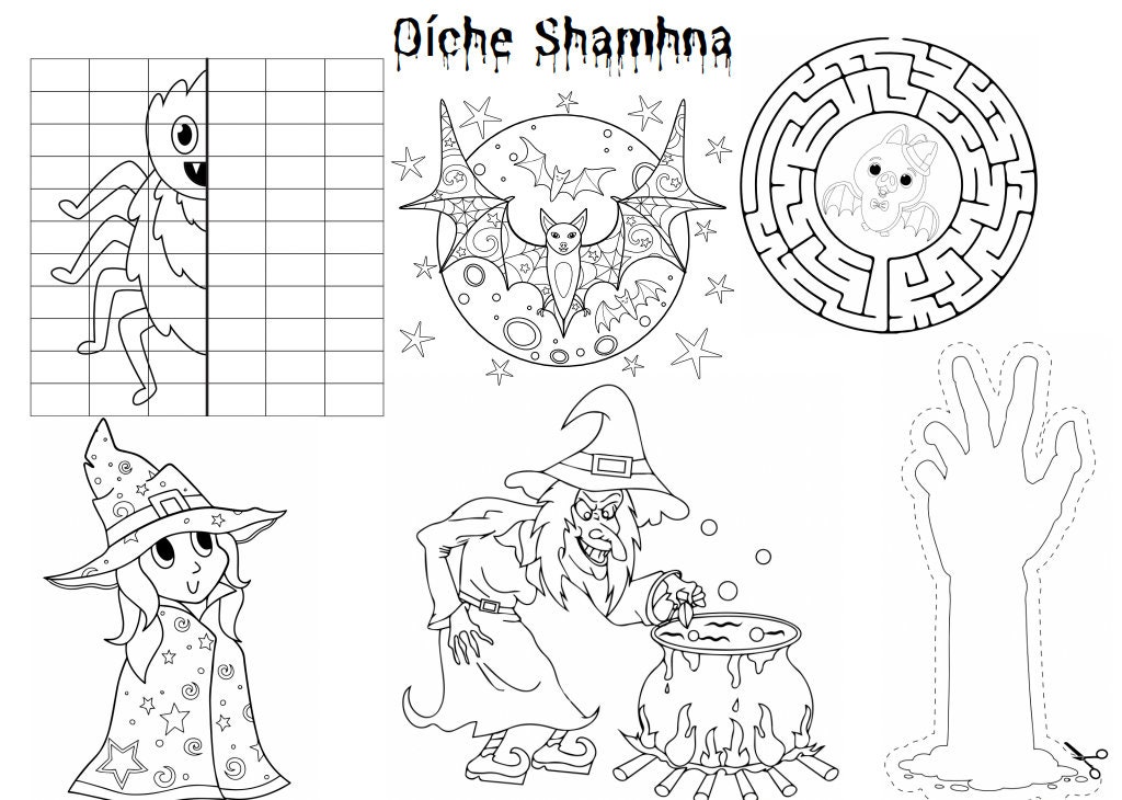 Oiche Shamhna Halloween Activty Sheets - Etsy