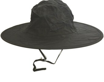 Black Rain Hat - Etsy