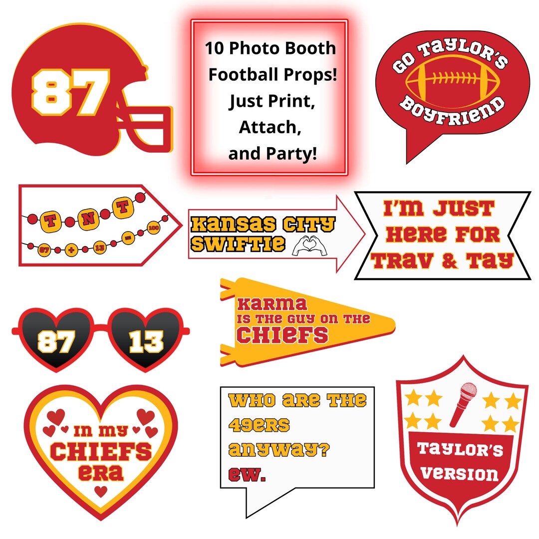 KC Chiefs X Taylor Swift Superbowl Props - Etsy