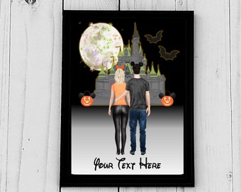 Custom Disney Inspired Portrait Personalized Print for | Etsy