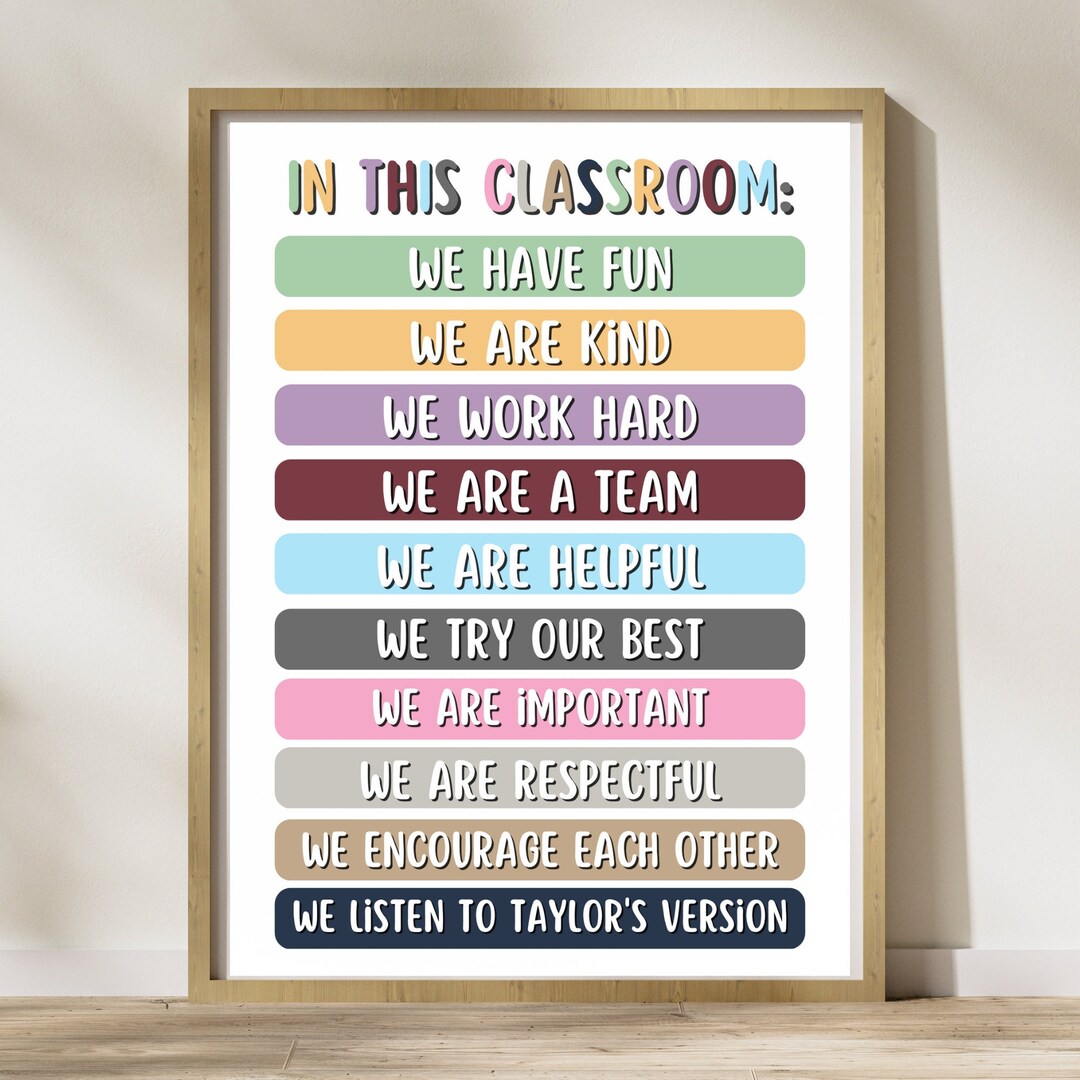 In This Classroom swiftie Edition - Etsy