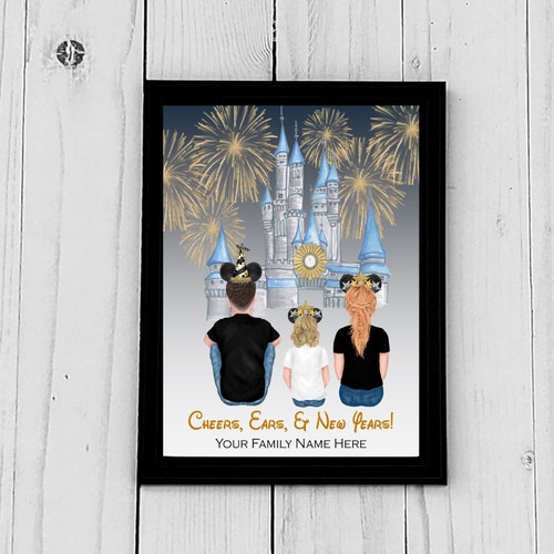 Custom Disney Inspired Portrait Personalized Minnie Mouse | Etsy