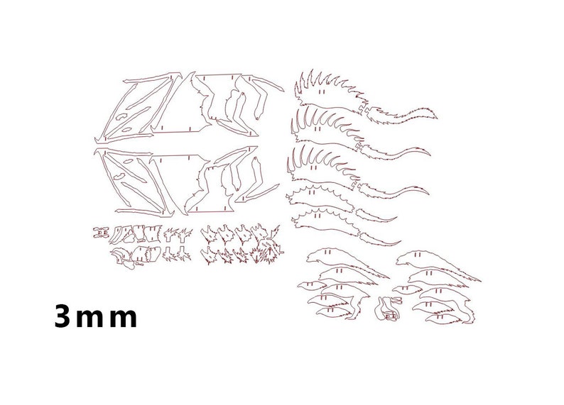 Free 3d dragon puzzle pattern dxf file - sohonolf