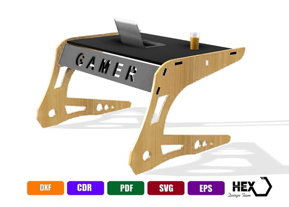 Digital Gamer Table DXF File 18mm File Table Cnc Laser Cut Custom ...