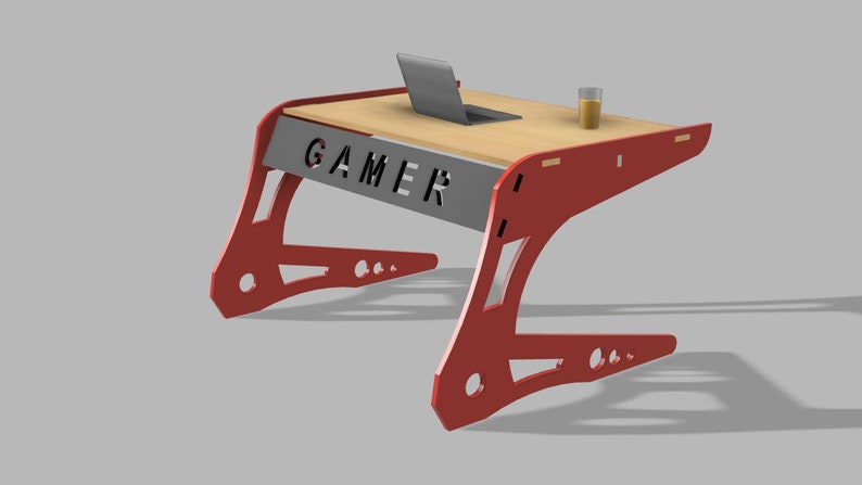 Digital Gamer Table DXF File 18mm File Table Cnc Laser Cut Custom ...