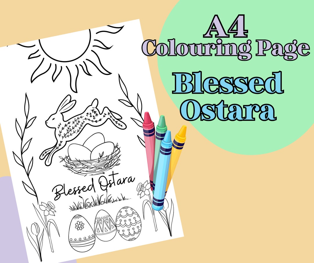 Ostara Colouring Page | Coloring | Ostara Children's Craft | Pagan ...