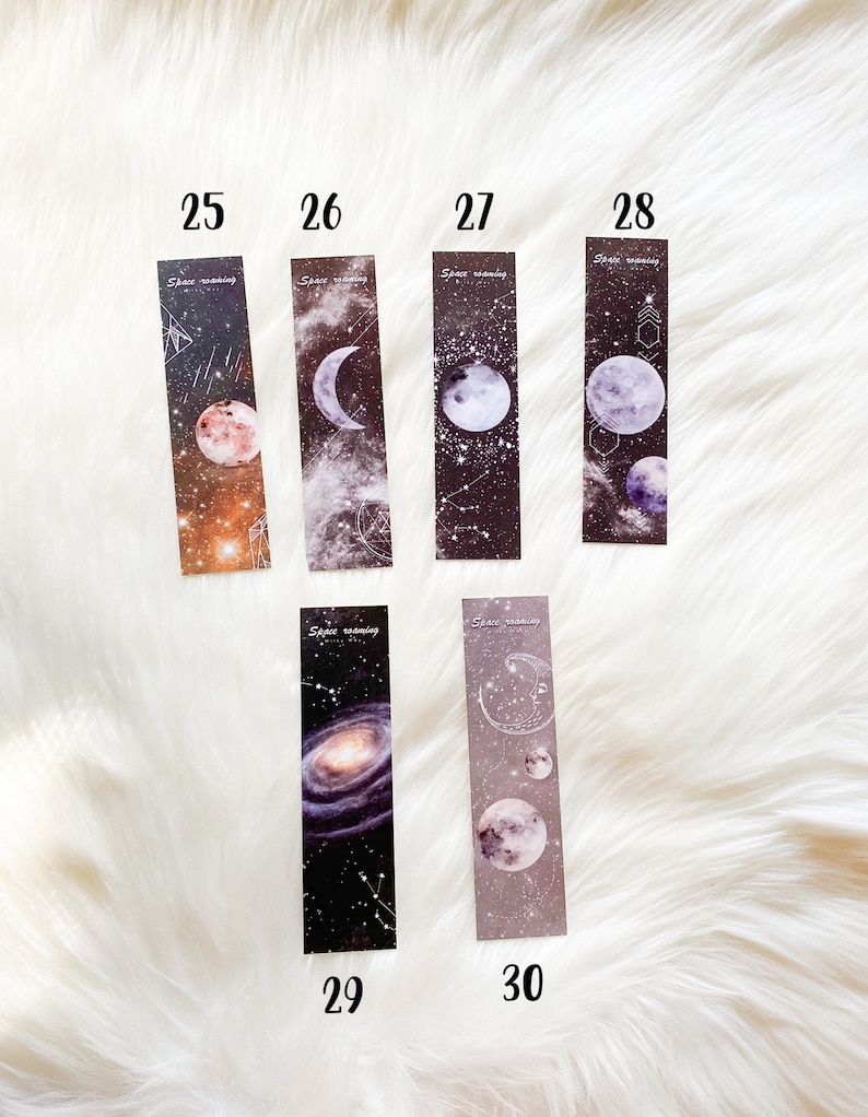 Space Bookmarks Astronaut Bookmarks Space Pocket Bookmarks - Etsy