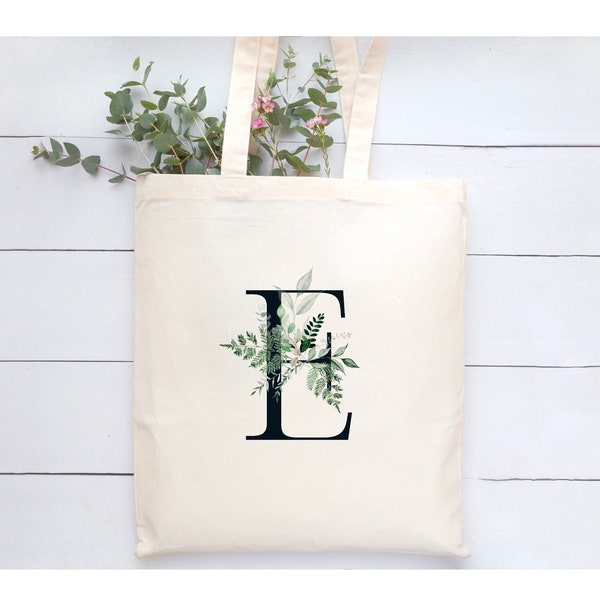 Initial Tote Bag - Etsy