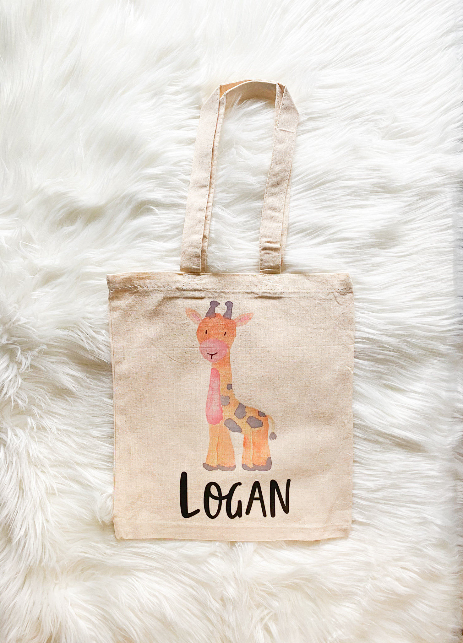 Customized Animal Tote Bag For Kids Personalized Animal Bag | Etsy