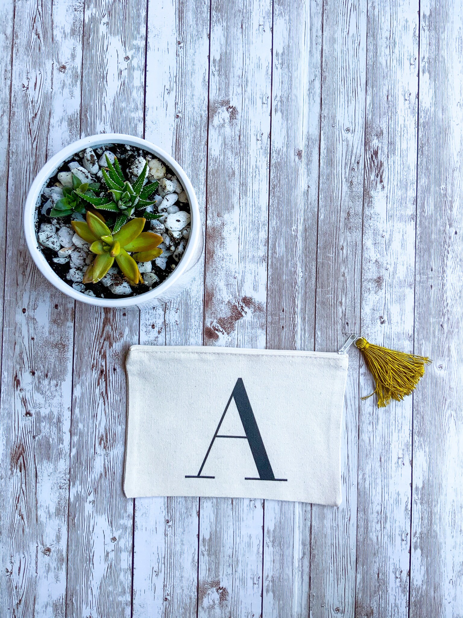 Customized Initial Name Letter Pouch/ Customized Bridesmaids | Etsy