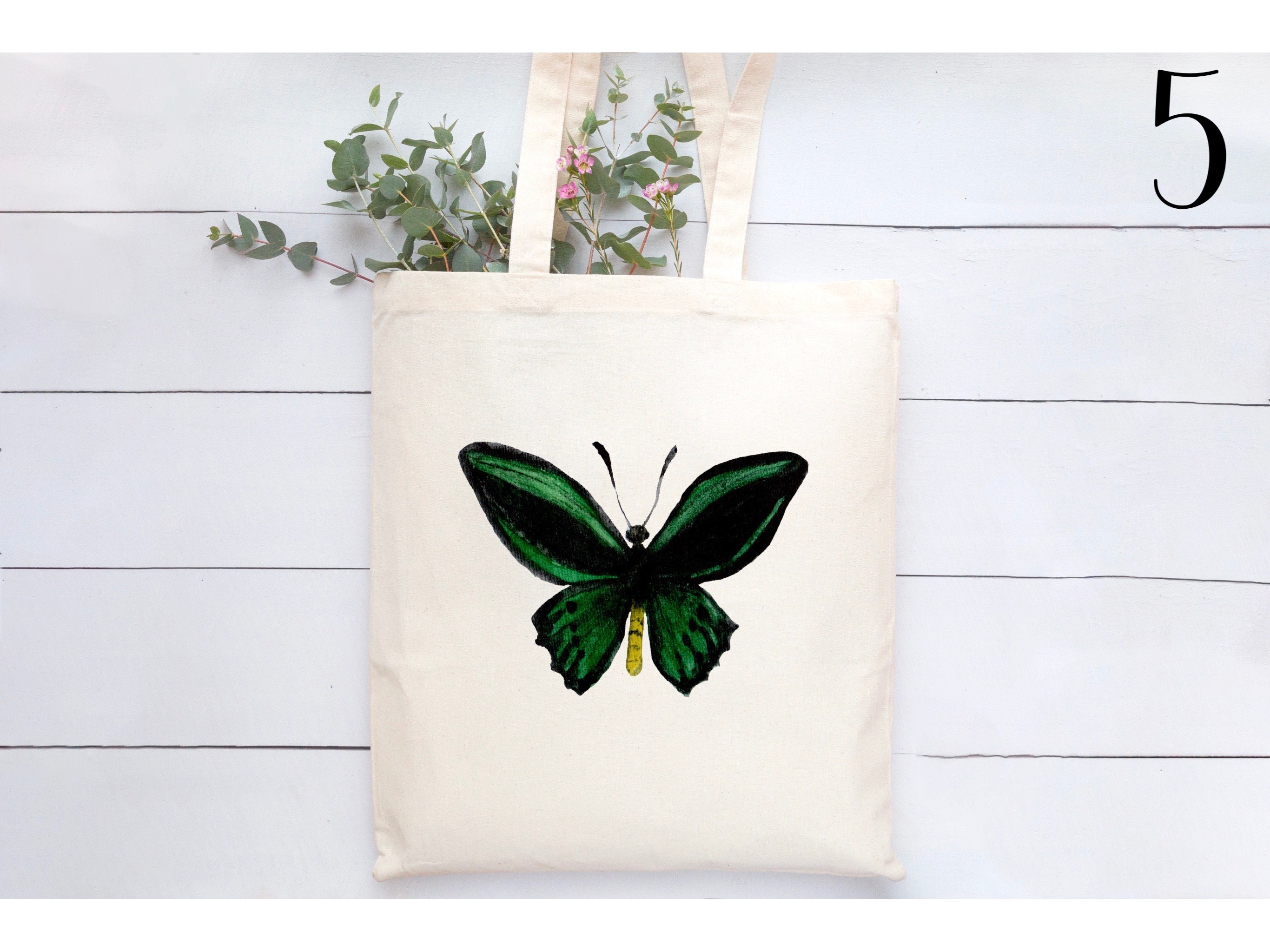 Butterfly Tote Bag Customized Butterfly Tote Butterfly | Etsy